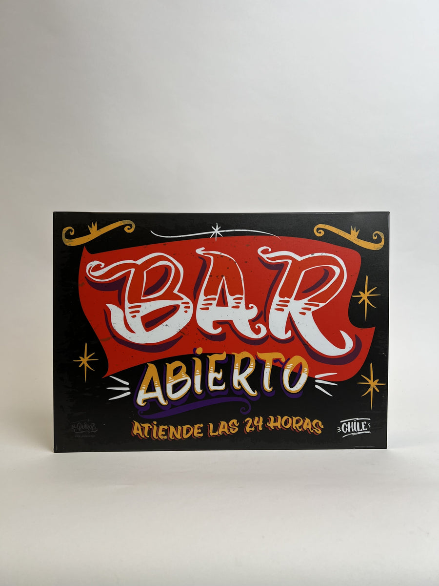 Cartel Populeras L Bar Abierto – La Batea Deco